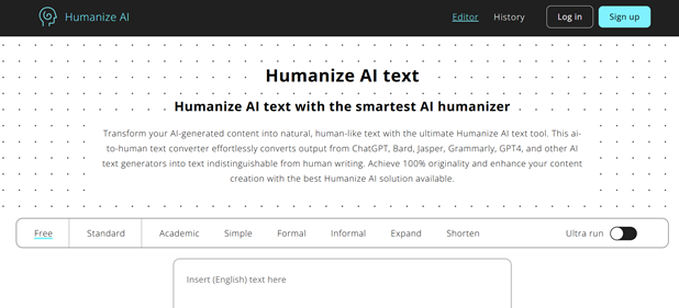 Humanize AI – Transform AI Text to Human-Like Content Humanize AI – Transform AI Text to Human-Like Content