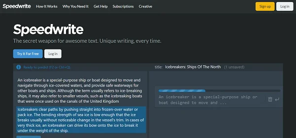 Speedwrite: AI-Powered Text Rewriter Speedwrite: AI-Powered Text Rewriter